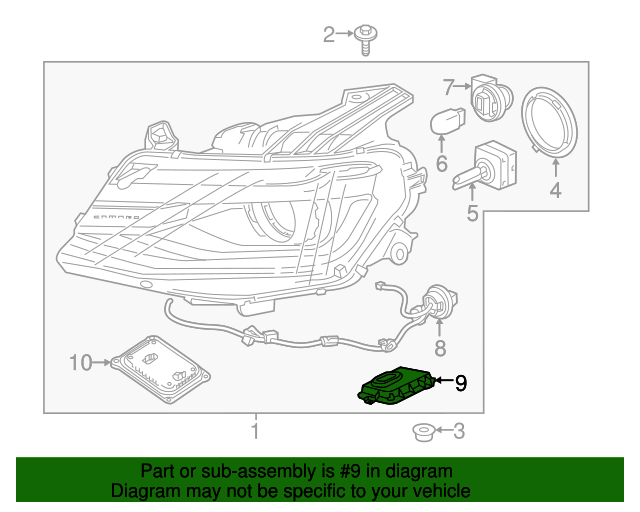 2013-2024 GM Headlamp Ballast 84159615 GM | GMPartsDirect.com
