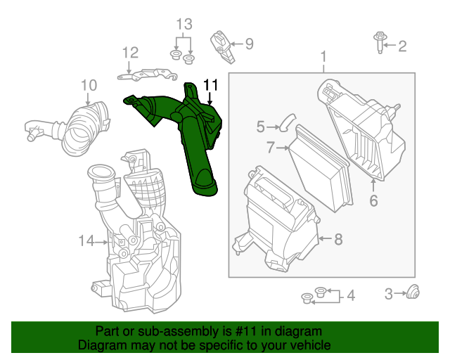 2013-2019 Nissan Sentra Rear Duct 16554-3RC2B | Nissan Parts Plus