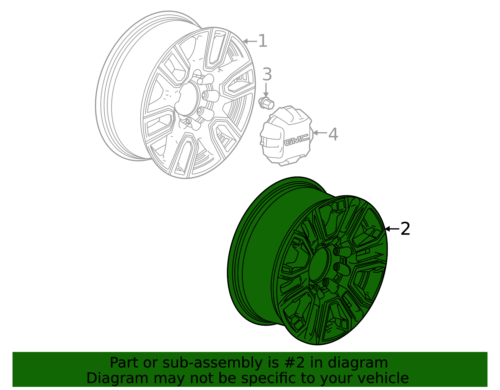 2021-2023 GMC F Wheel 84742708 GM | GMPartsDirect.com