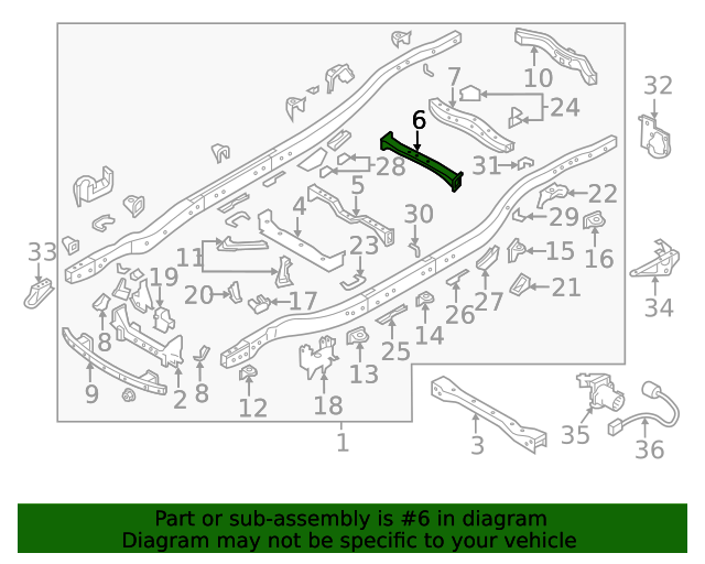 2019-2021 Nissan Armada Cross-Member 51070-6JF0A | OEM Parts Online
