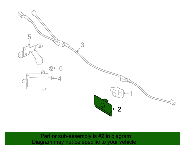 2018-2019 Subaru Outback Park Sensor Holder 87622AL05A | Subaru Parts ...