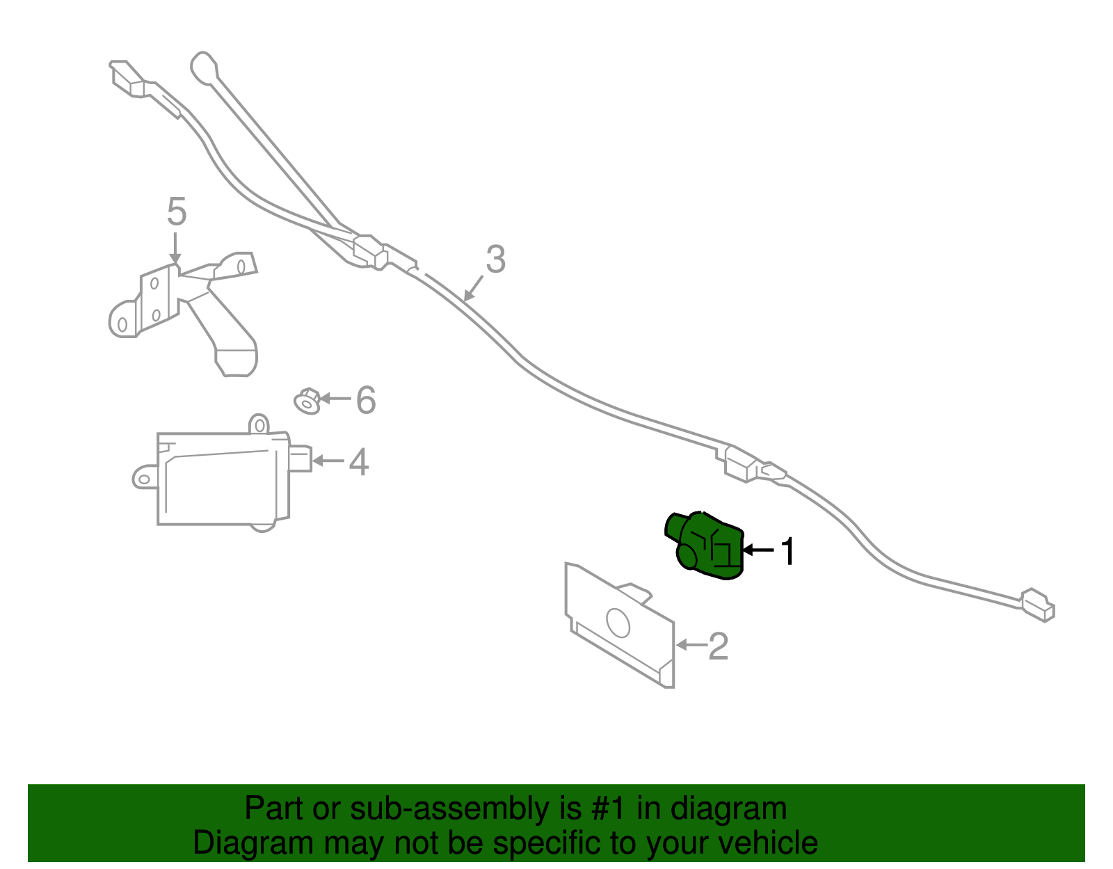 2017-2019 Subaru Outback Park Sensor 87621AL01A | Subaru Parts Store