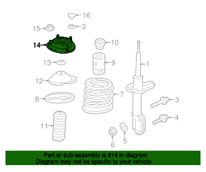 2008-2021 Subaru Strut Mount 20320FG013 | Subaru Parts Store