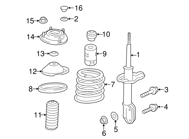 2008-2021 Subaru Strut Mount 20320FG013 | Subaru Parts Exchange