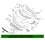 117-885-49-00 - Front Trim 2017-2019 Mercedes-Benz CLA 250 | Mercedes ...