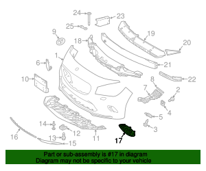 1178852400 - Side Cover 2017-2019 Mercedes-Benz CLA 250 | AutoNation Parts