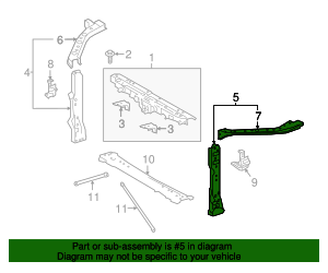 Toyota 2018-2024 Toyota Camry Outer Support 53203-06270 | Toyota Parts