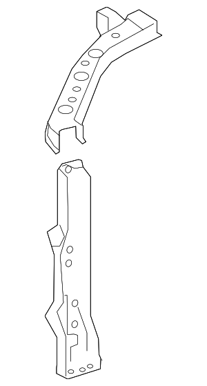 Genuine Toyota Outer Support part# 53202-06231 for 2018-2024 Toyota ...