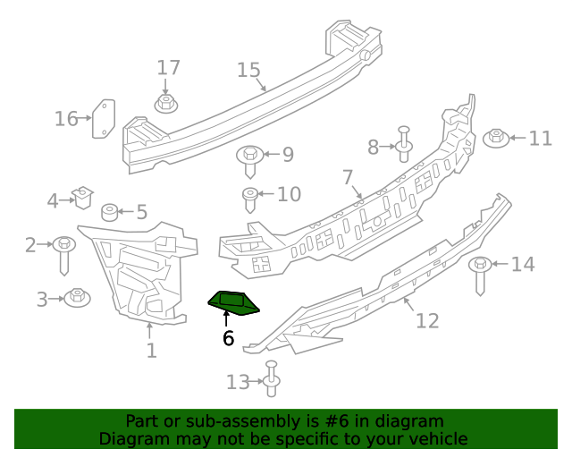 Genuine BMW 51-12-8-737-575 | Bumper Impact Absorber | FREE Shipping on ...