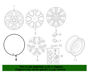 2012-2019 Land Rover Range Rover Evoque Alloy Wheel LR028119 | OEM ...