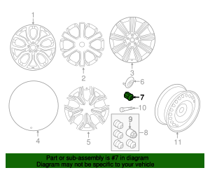 Genuine OEM Wheel Nut Part# 605123499 Fits Jaguar Land Rover Cary
