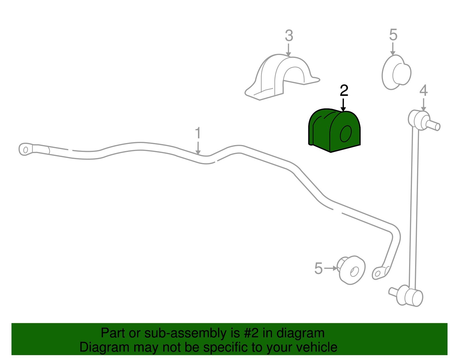 51306-SWA-A01 - 2007-2014 Honda CR-V - Bush Front Stabilizer Holder ...