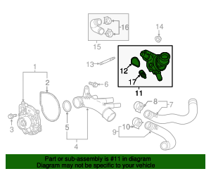 2016-2022 GM Engine Coolant Thermostat 24588515 GM | GMPartsDirect.com