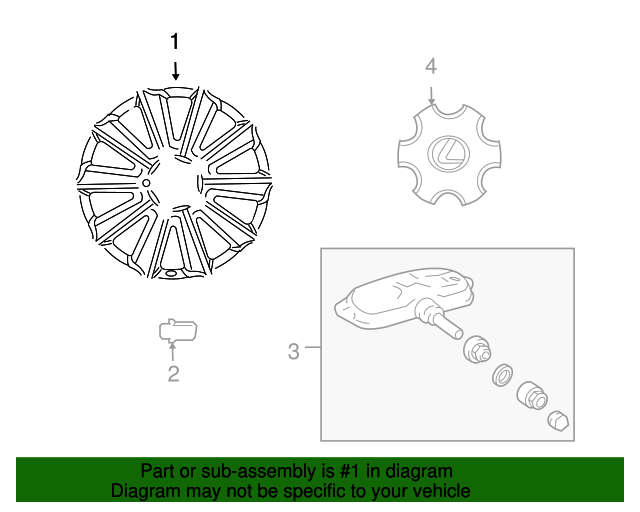 4261A-60010 - Wheel - 2008-2011 Lexus LX570 | MyLexusParts