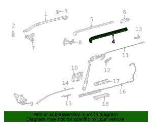 2021-2023 Toyota Sienna Sliding Door Track 68303-08050 | Toyota Parts ...