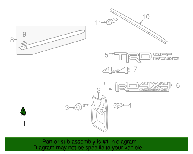 2014-2021 Toyota Tundra Stone Deflector 75631-0C060 | Toyota Parts Center