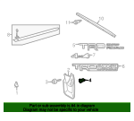 1991-2020 Toyota Fender Liner Grommet 9018906013 | Toyota Parts Center