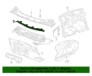42601746 GM Plenum Upper Panel | GM Parts Store