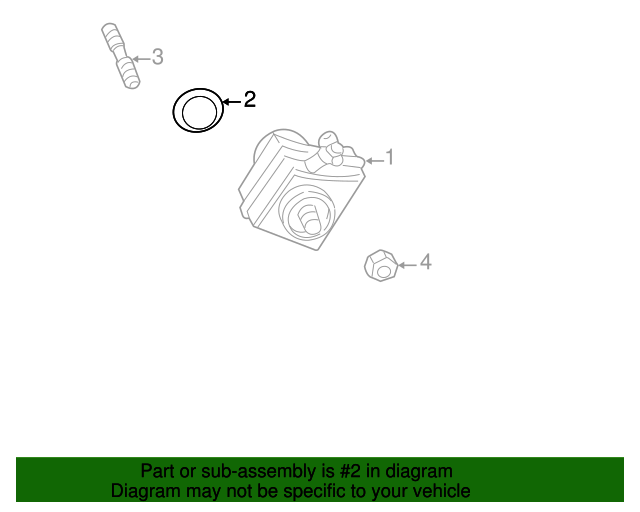 1998-2001 Audi Oil Cooler Seal 028-117-070 | Audi USA Parts