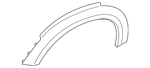 2017-2024 Mini Cooper Countryman Wheel Opening Molding 51-77-7-475-352 ...