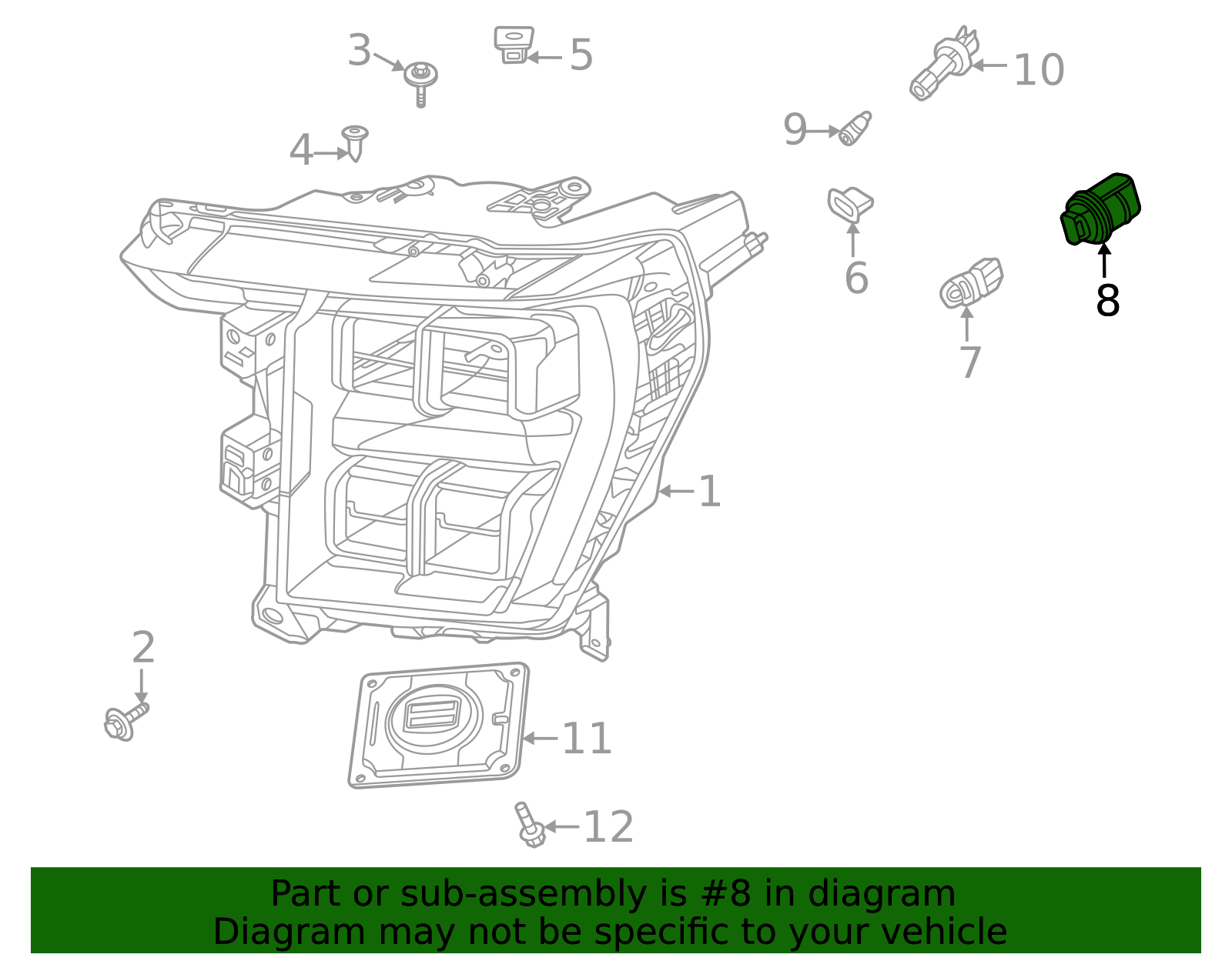 MB3Z-13411-A - 2021-2023 Ford F-150 - Signal Bulb Socket | My Ford Parts