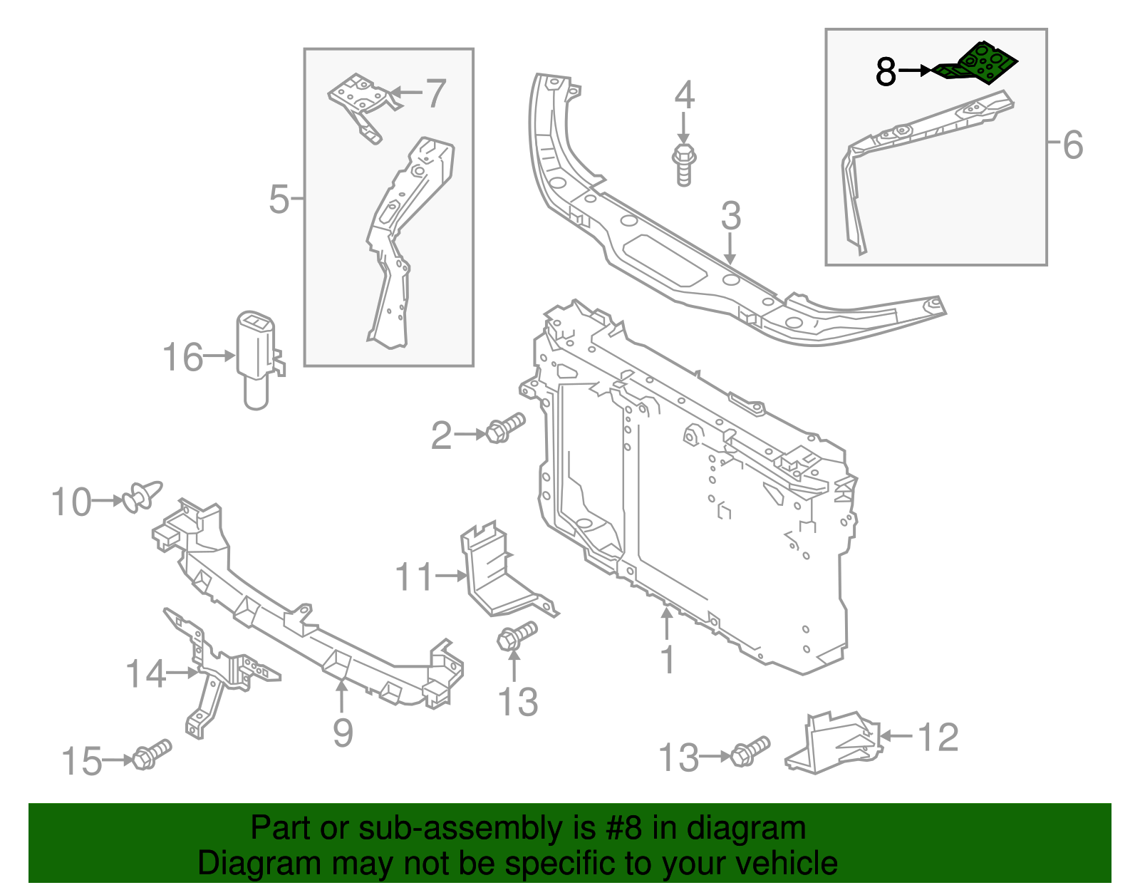 KD53-54-15X - Reinforced Plate 2013-2016 Mazda CX-5 | Florida Mazda Parts