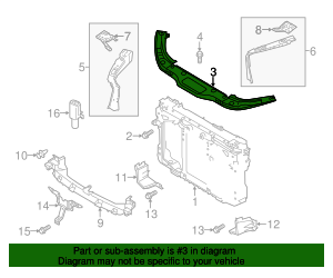 2013-2016 Mazda CX-5 OEM NEW 2013-2016 Mazda CX5 Tie Bar Radiator ...