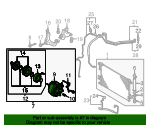 2014-2019 Mitsubishi A/C Compressor 7813A969 | Mitsubishi Parts Warehouse
