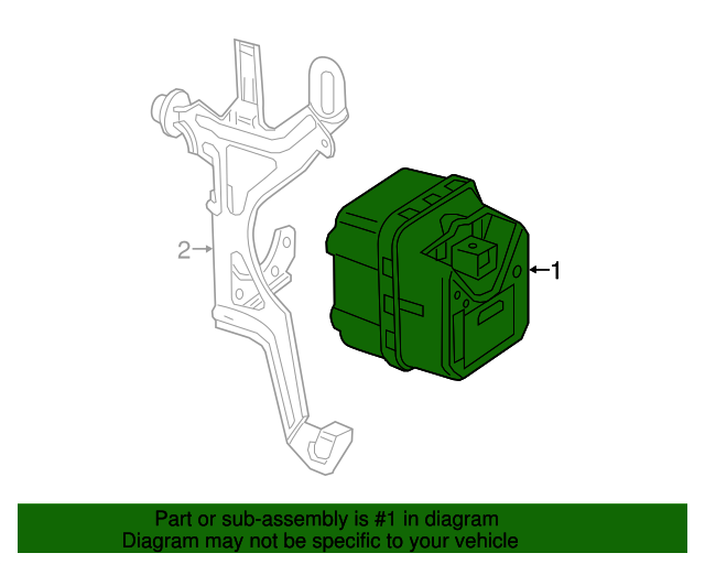 451-900-49-02 - Hybrid / Electric Vehicle Sound Alert Speaker 2015-2017 ...