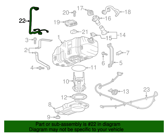 84837085 - Emission Reduction Fluid Tank Reservoir Wire Harness GMPartsNow