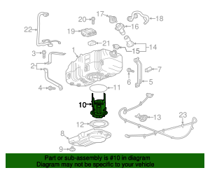 2017-2020 GM Emission Reduction Fluid Supply Pump Module 84536084 GM ...