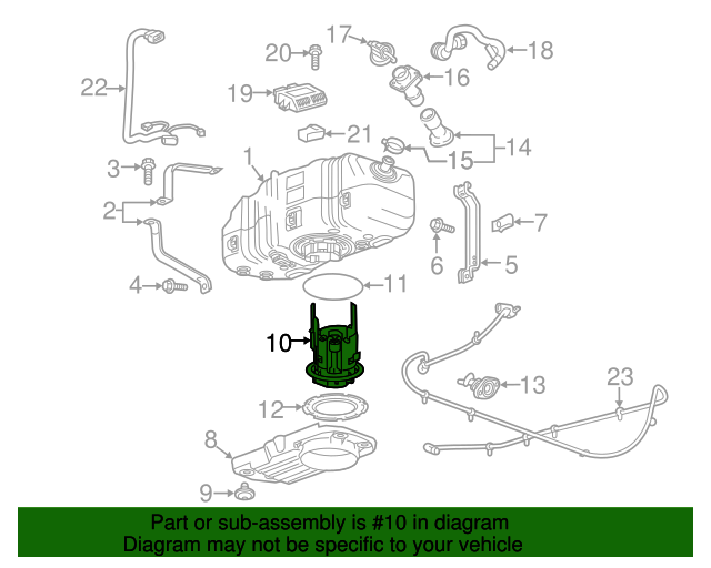 2017-2020 GM Emission Reduction Fluid Supply Pump Module 84536084 GM ...