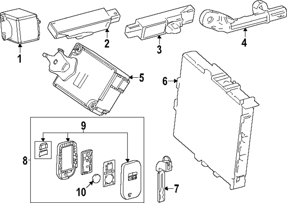 69515-16110 - Vehicle Key 2019-2022 Toyota Corolla | Longo Toyota Parts