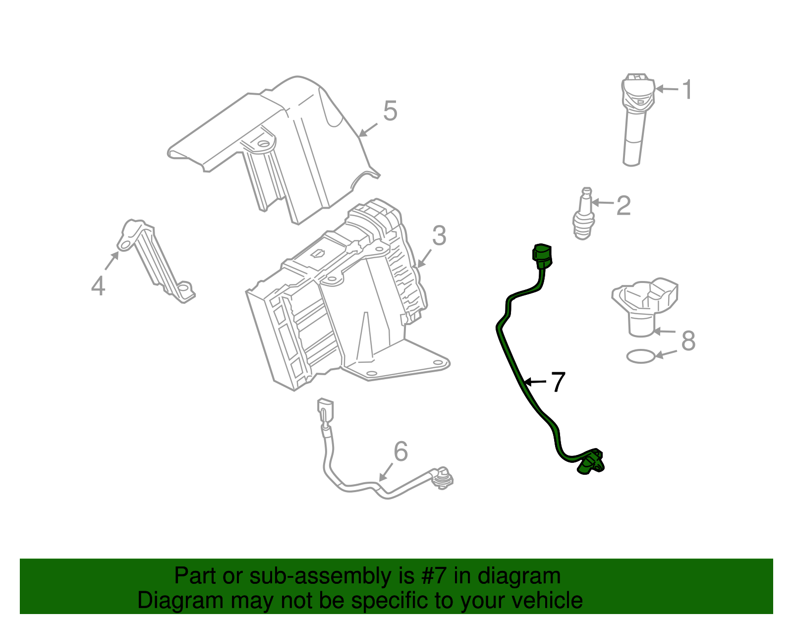 MR985145 - Crankshaft Position Sensor 2004-2012 Mitsubishi | Mitsubishi ...