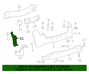 2019-2024 Lexus Bumper Splash Shield 52592-76020 | AutoNationParts.com