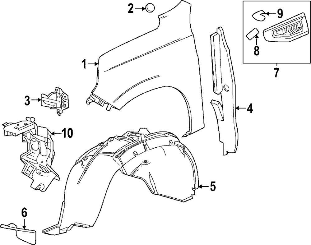 2021-2024 GMC Yukon XL Ornament 84719438 | TascaParts.com