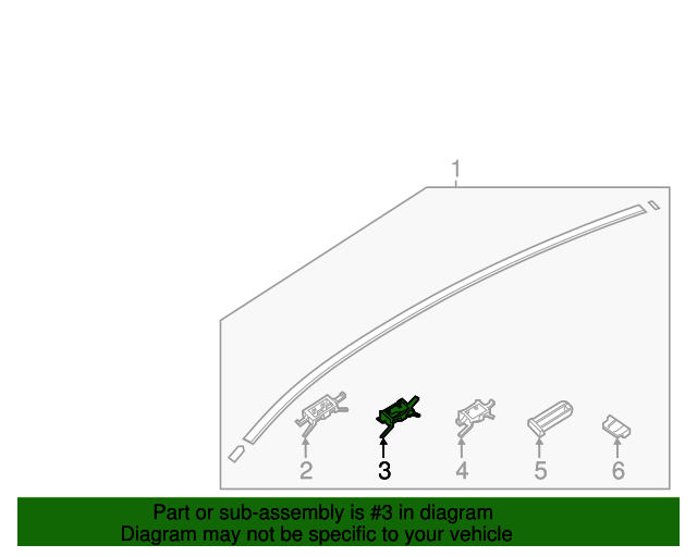 87235-J5000 - Roof Molding Retainer Clip 2018-2021 Kia Stinger | Kia ...
