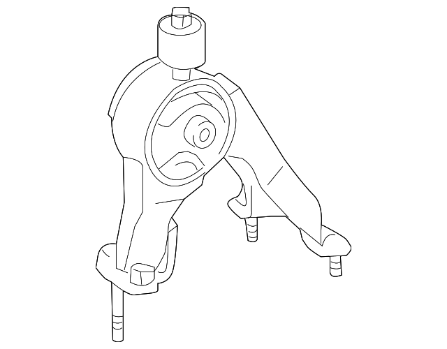 2009-2013 Toyota Rear Mount 12371-0T030 | Toyota Parts Center
