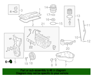 Genuine Toyota Engine Crankshaft Seal part# 90311-89015 for 2009-2018 ...