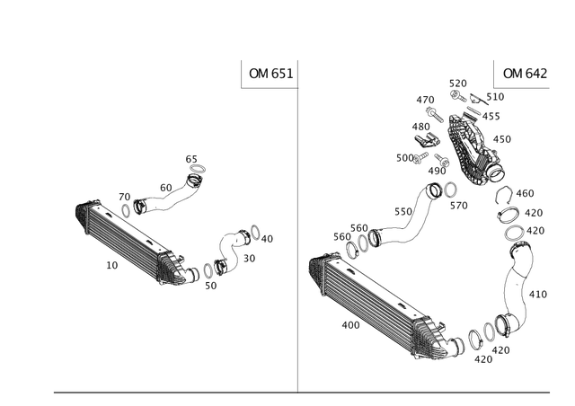 204-528-00-00 - Charge Air Hose 2013-2015 Mercedes-Benz GLK250 ...