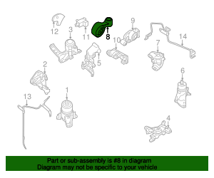 11350-JP00B - Engine Support Rod 2009-2014 Nissan | AutoNationParts.com
