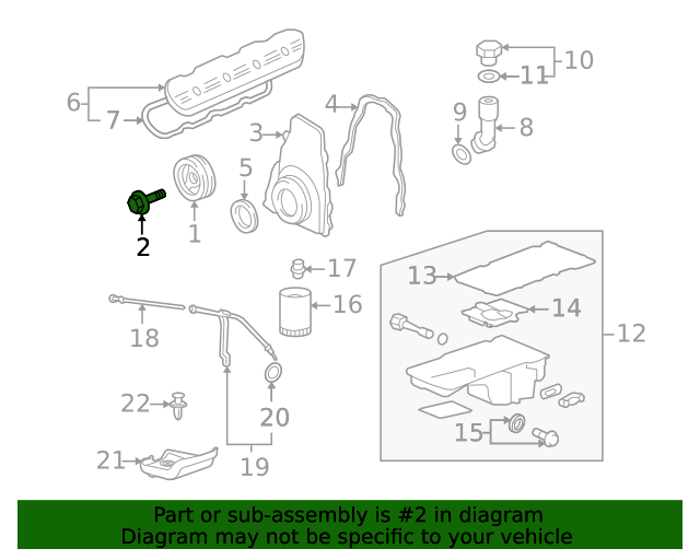 2009-2010 Hummer H3T M16x1.5x63 Multi-Purpose Bolt 11561283 ...
