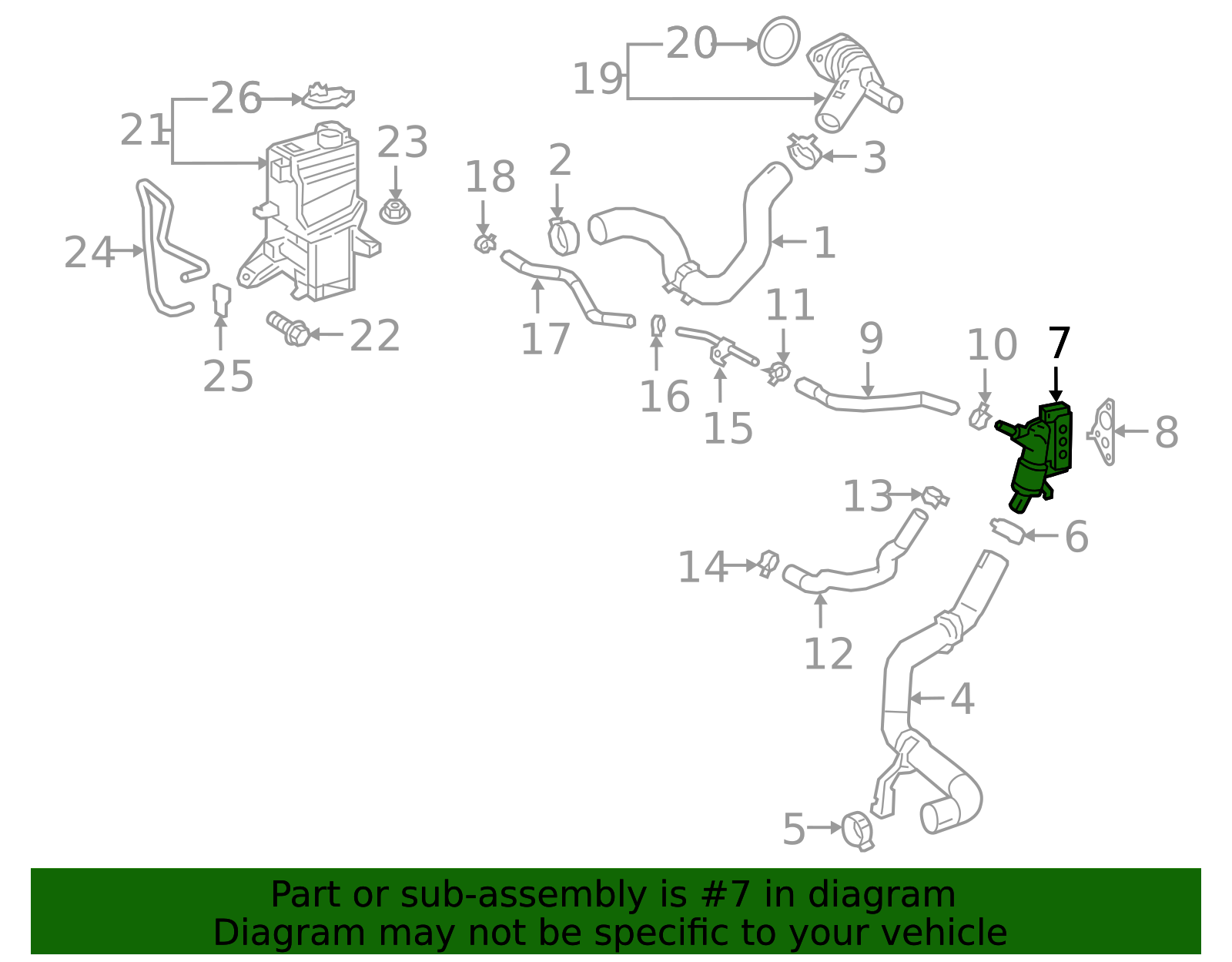 2018-2025 Toyota Water Outlet 16331-25030 | Toyota Parts Center