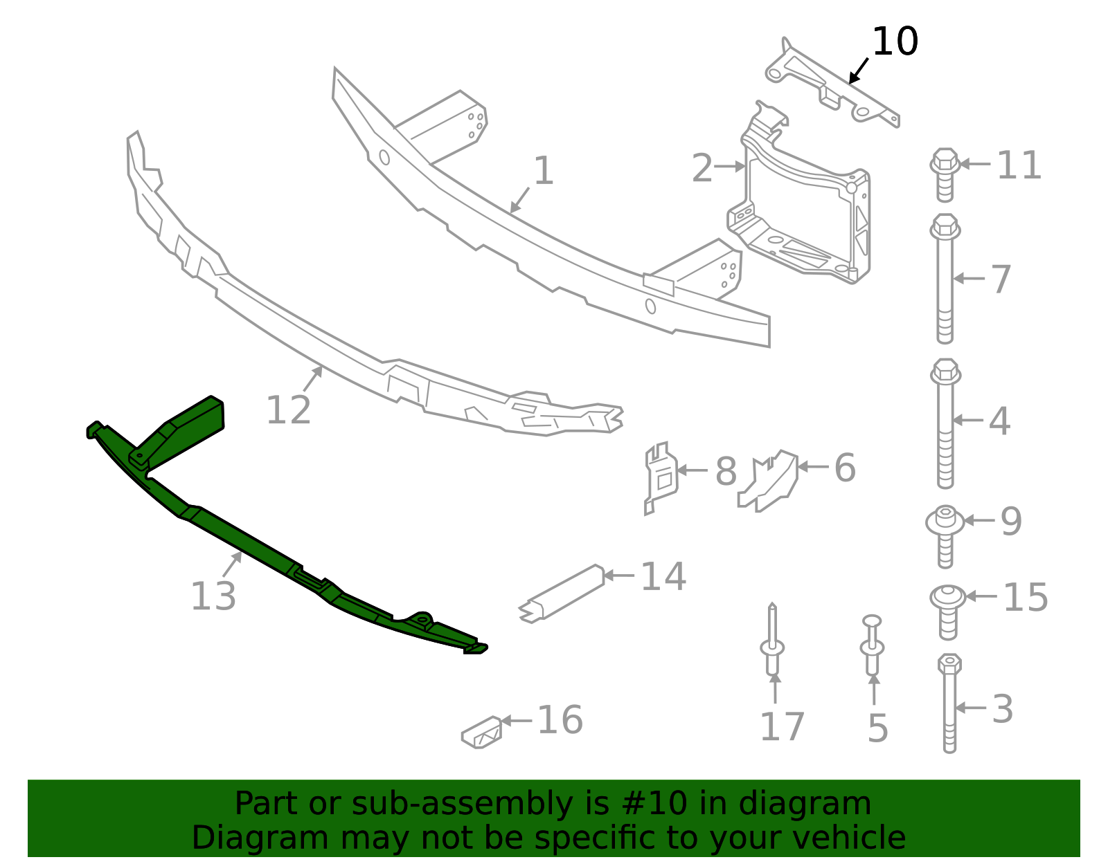 2021-2025 BMW | Cross Bar | 51118074896 | BMW OEM Parts Store