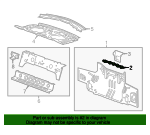 2016-2023 Chevrolet Camaro Rear Bumper Fascia Bracket 23150898 ...