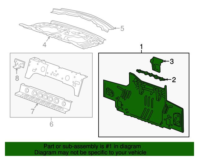 2016-2024 Chevrolet Camaro Rear End Panel 84154027 | Courtesy Parts