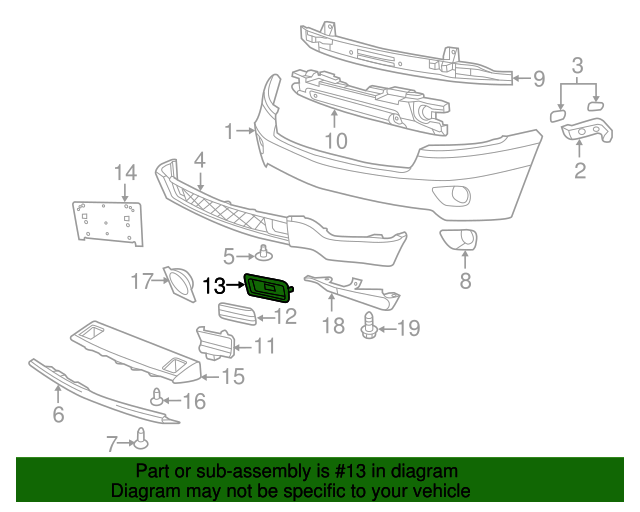 2013 Jeep Grand Cherokee Bezel - Driver's Side (LH) 68157227AB ...