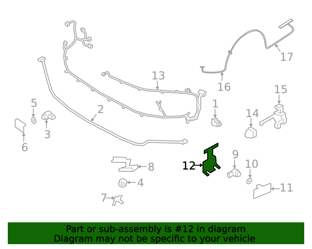 Radar Sensor 9Y0-907-561-K | OEM Parts Online