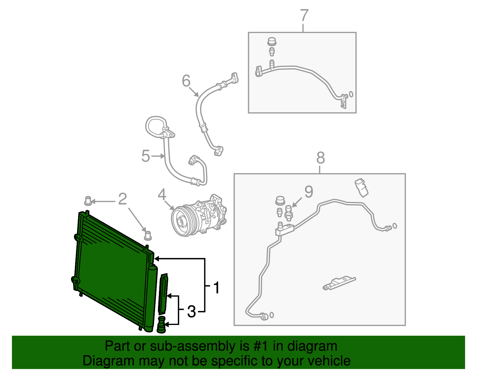 2008-2016 Toyota Condenser Assembly 88450-12280 | OEM Parts Online