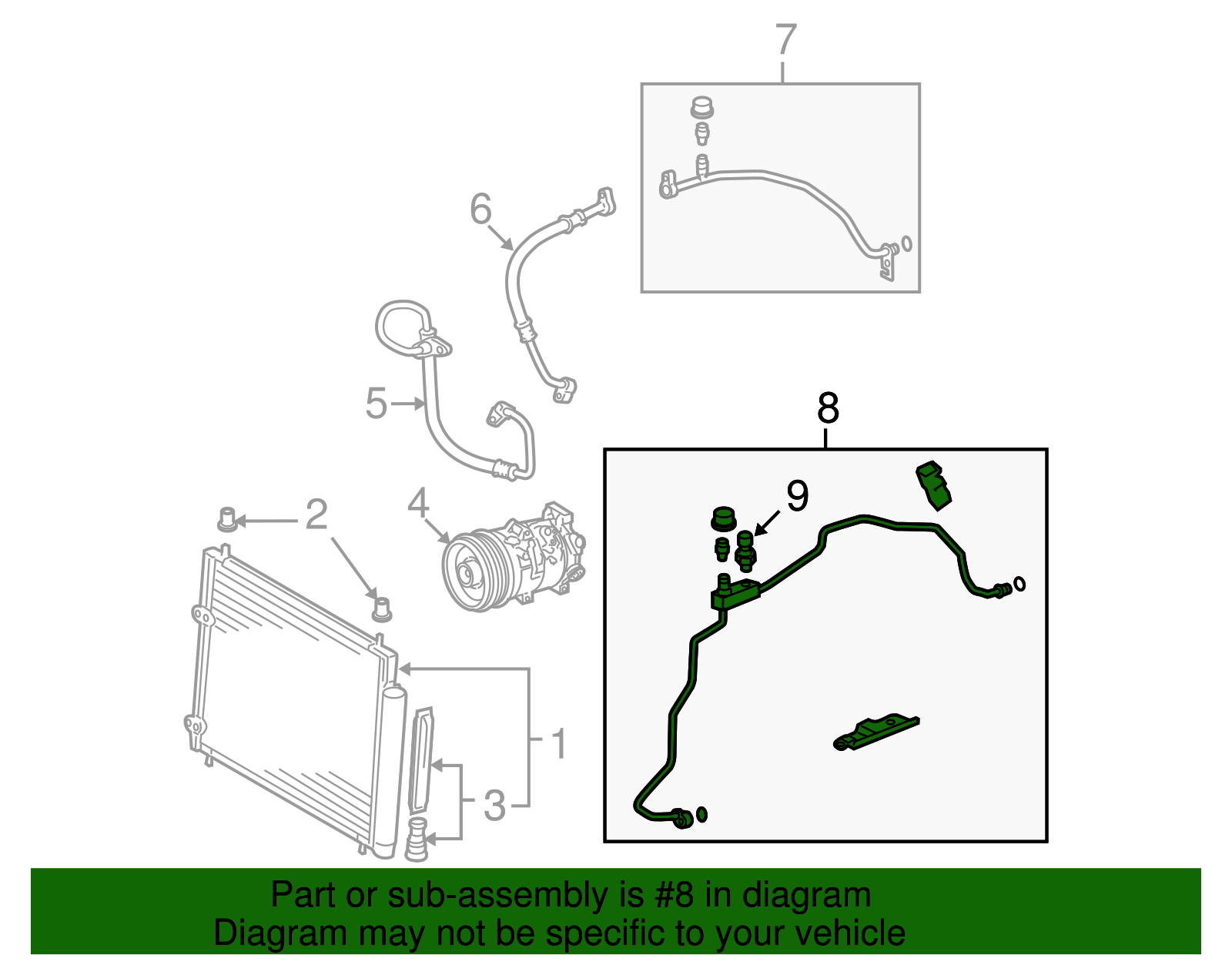2009-2013 Toyota 2009-2013 Toyota - Liquid Line 88710-0Z020 | Sparks Parts